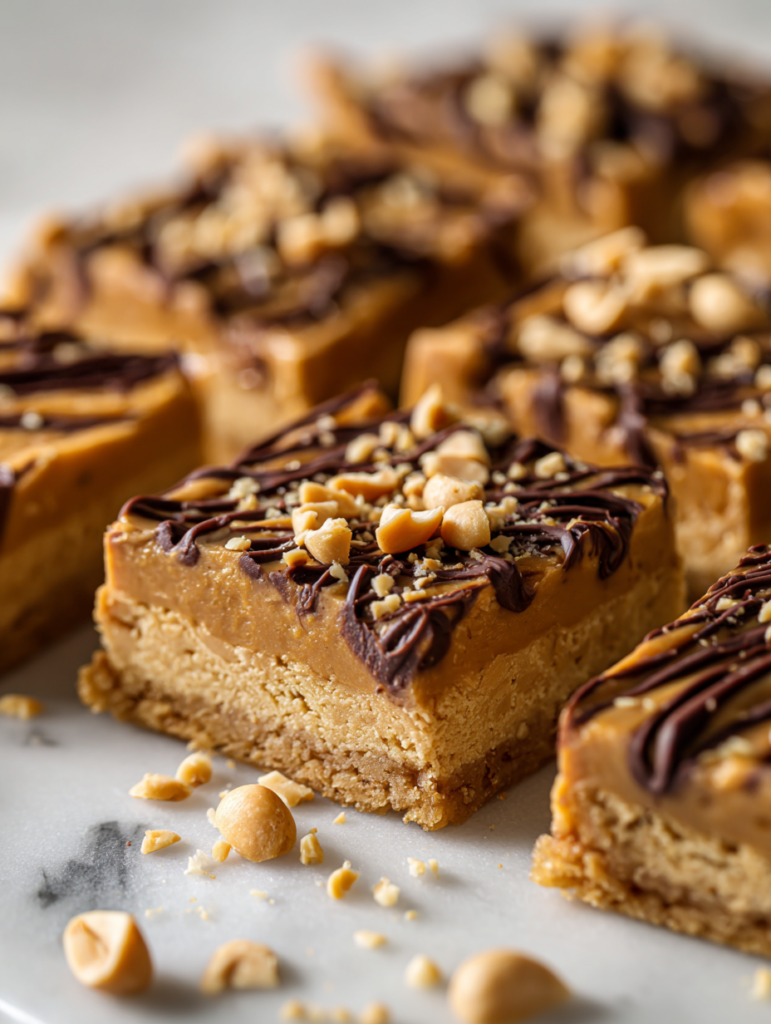 Peanut Butter Bars Recipe – Crying Into The Onions- Cooking Through ...